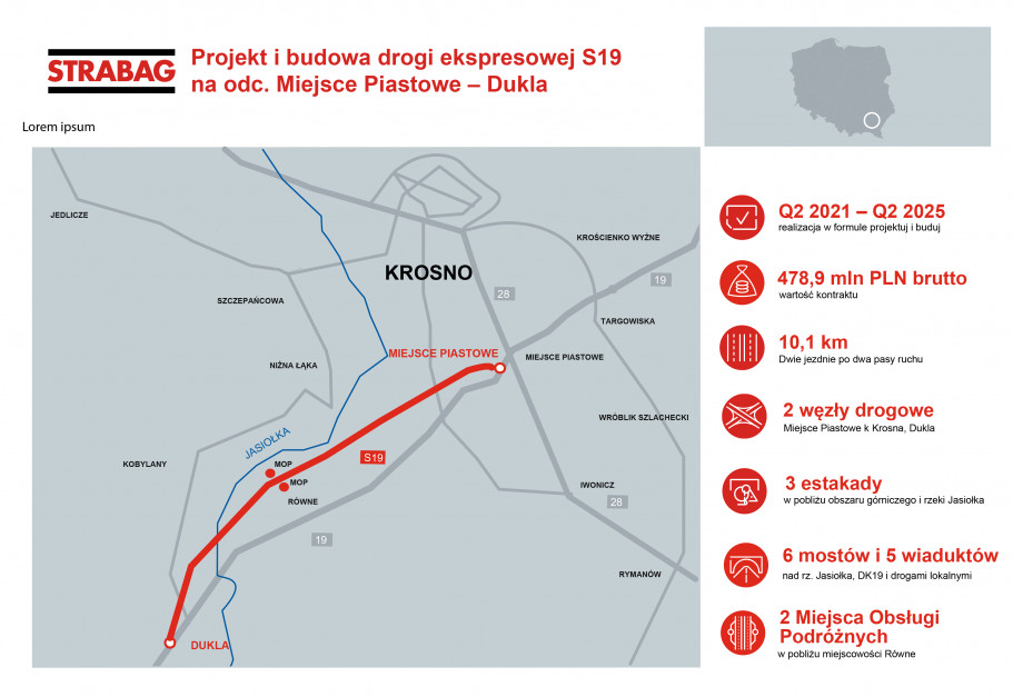 STRABAG wybuduje drogę S19 na Podkarpaciu