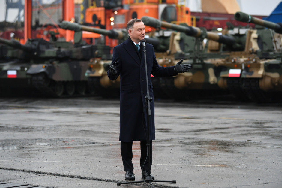 Koreańskie czołgi już w Polsce. Prezydent: to początek współpracy